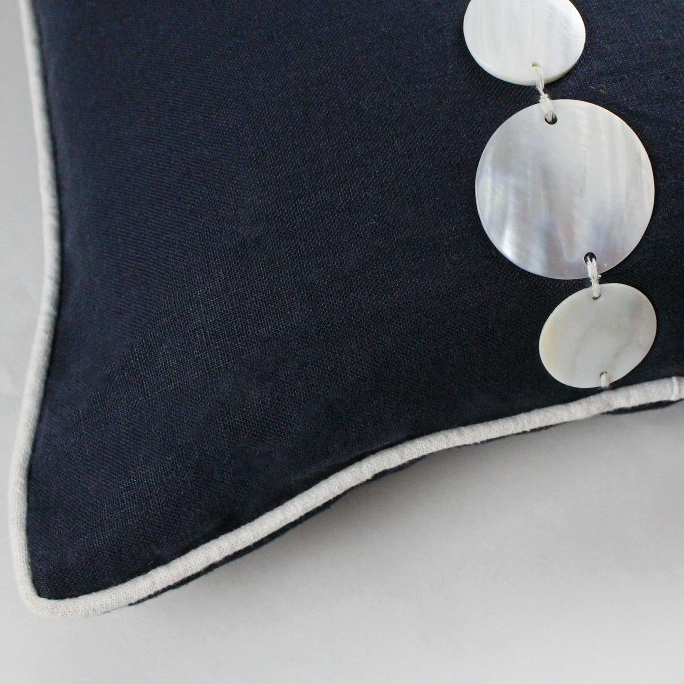 Shell Shock Navy Lumbar – Design Studio